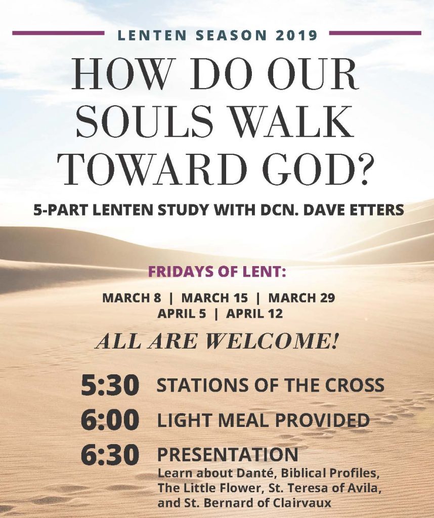 Walk Toward God this Lent – St. John the Evangelist Catholic Parish