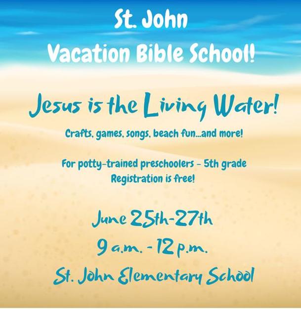 Vacation Bible School – 2019 – St. John the Evangelist Catholic Parish