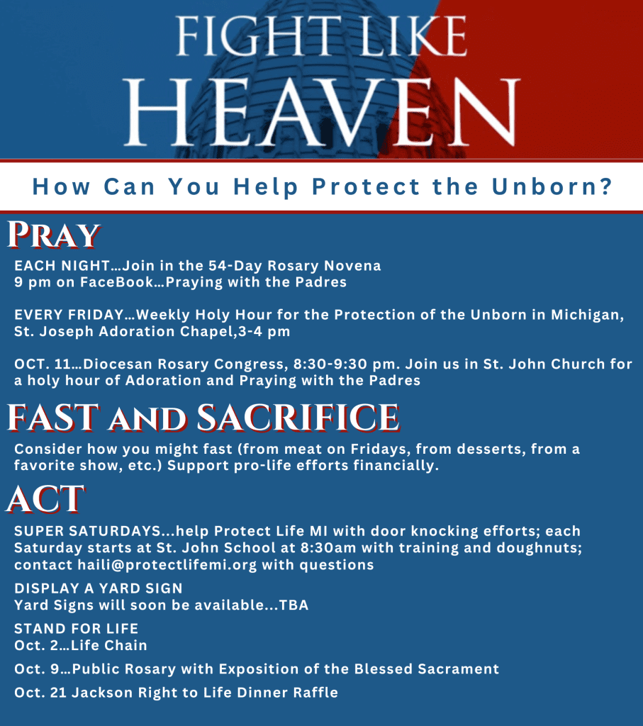 Fight Like Heaven – St. John the Evangelist Catholic Parish