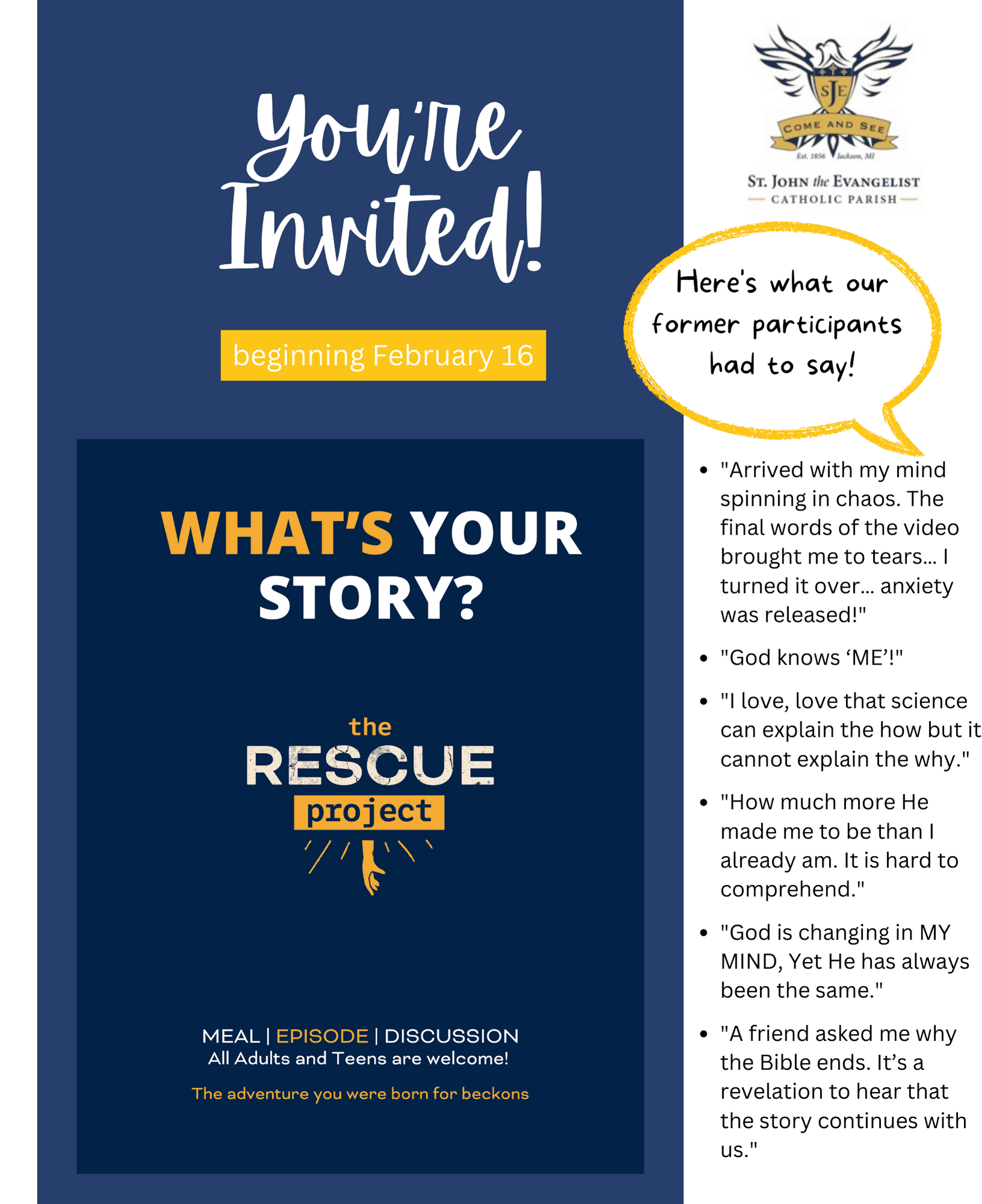 The RESCUE Project – St. John the Evangelist Catholic Parish