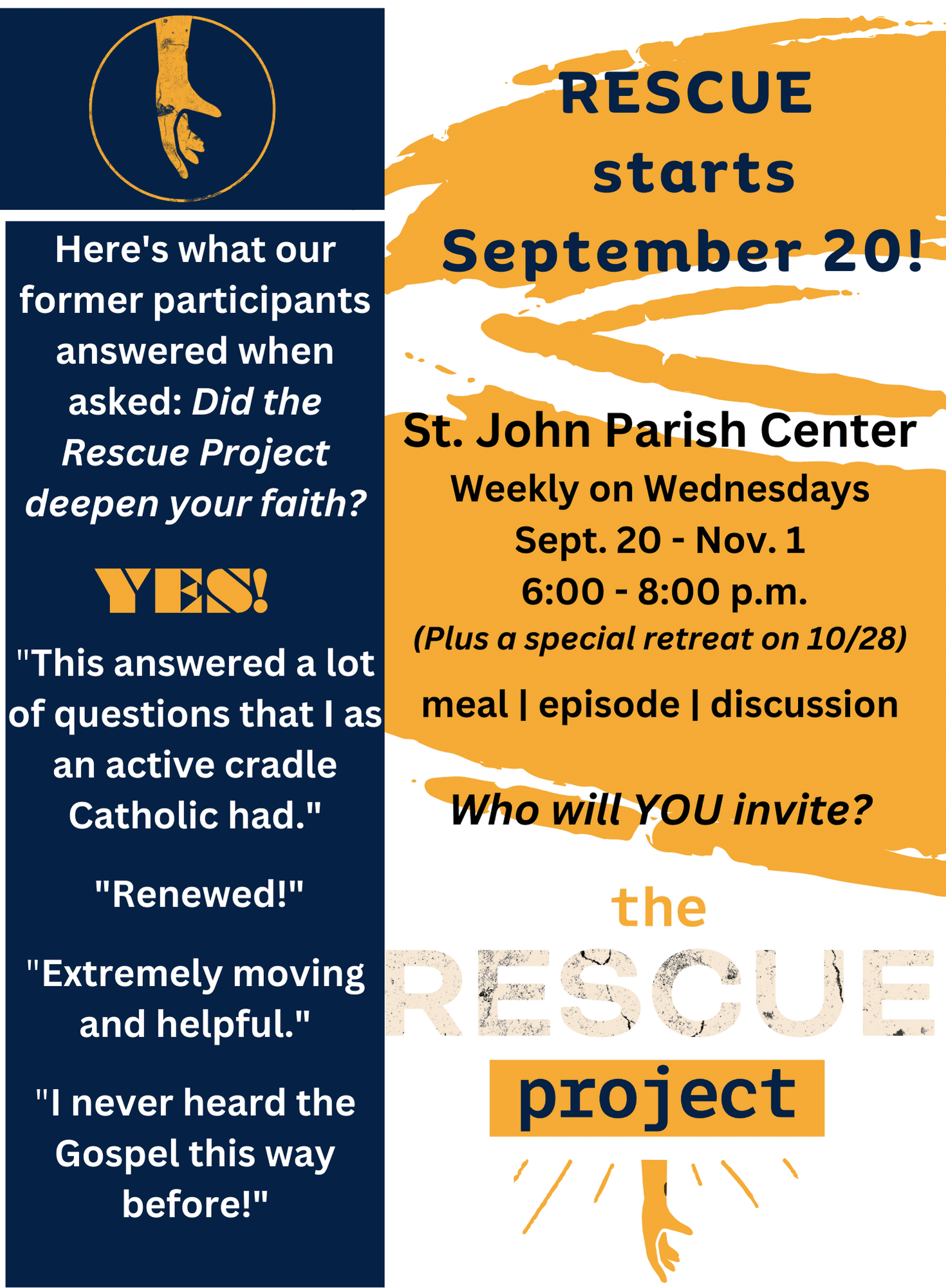 The RESCUE Project – St. John the Evangelist Catholic Parish