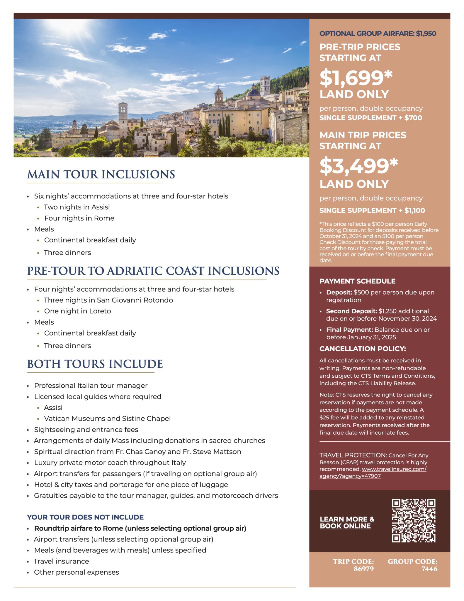 Parish Pilgrimage to Rome & Assisi – May 2025, Jubilee Year – St. John ...